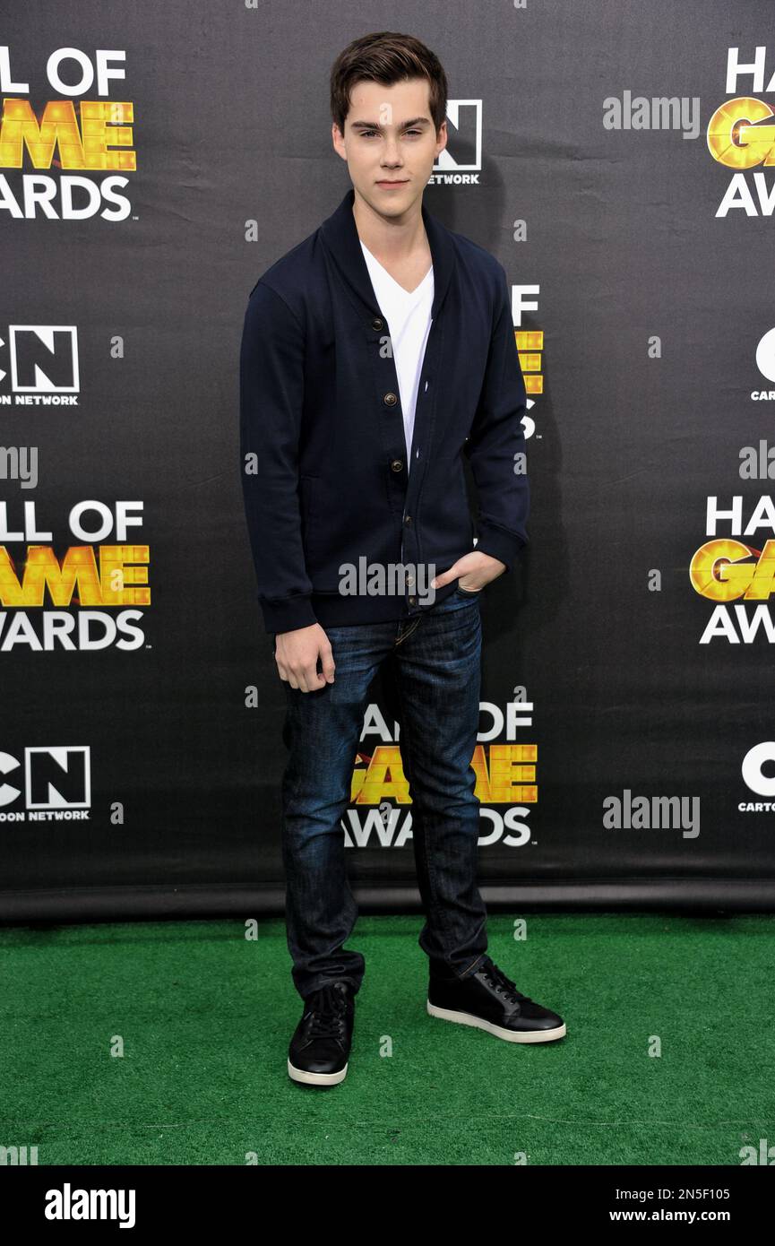 Jeremy Shada arrives at the 4th Annual Hall of Game Awards on Saturday ...