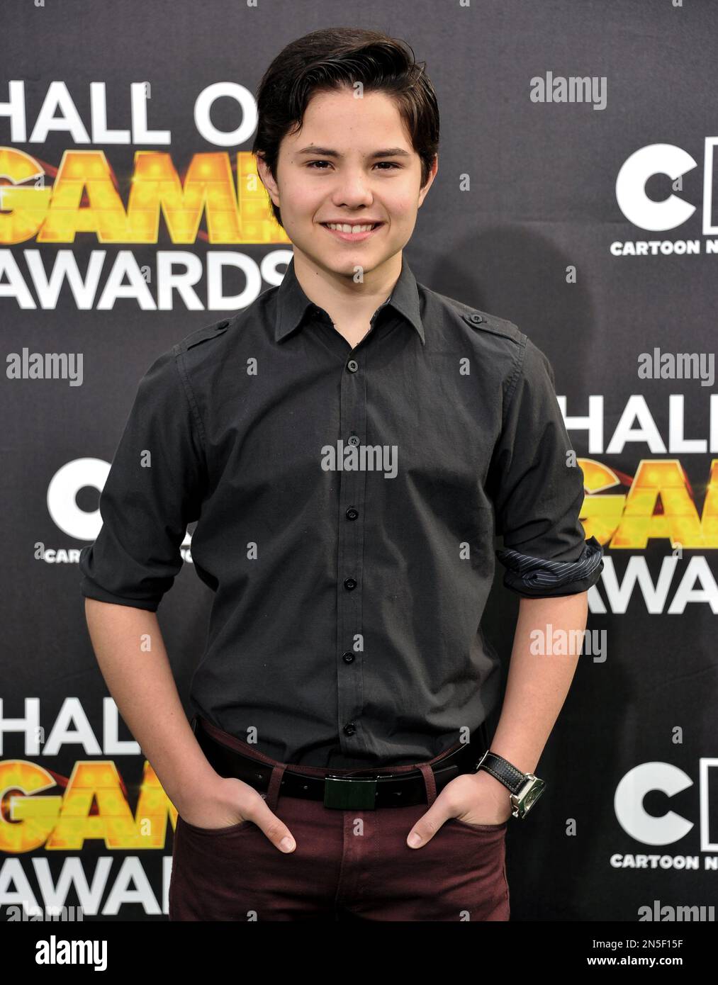 Zach Callison arrives at the 4th Annual Hall of Game Awards on Saturday ...