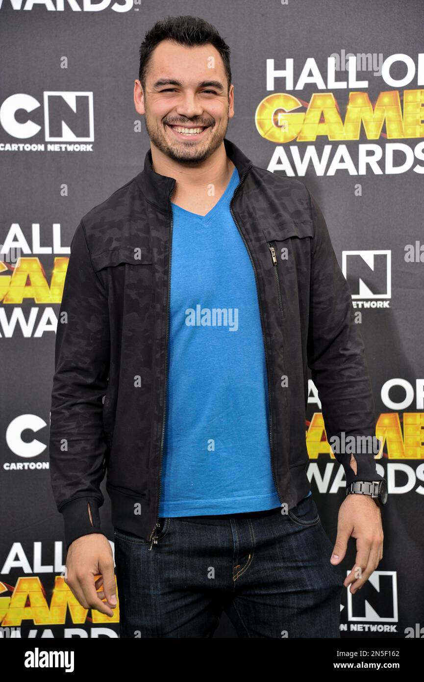 Joseph Fauria arrives at the 4th Annual Hall of Game Awards on Saturday ...