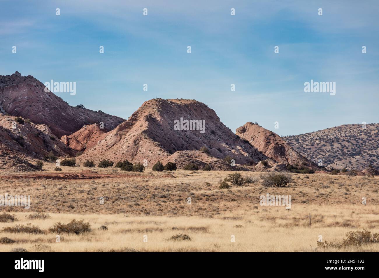 Rolling hills in open high desert in rural New Mexico Stock Photo - Alamy