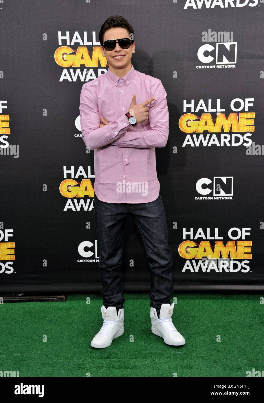 Jake T. Austin arrives at the 4th Annual Hall of Game Awards on ...