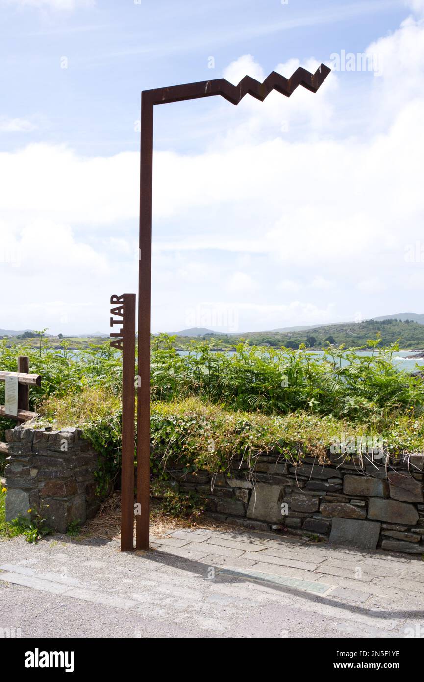 Wave logo metal sign hi-res stock photography and images - Alamy