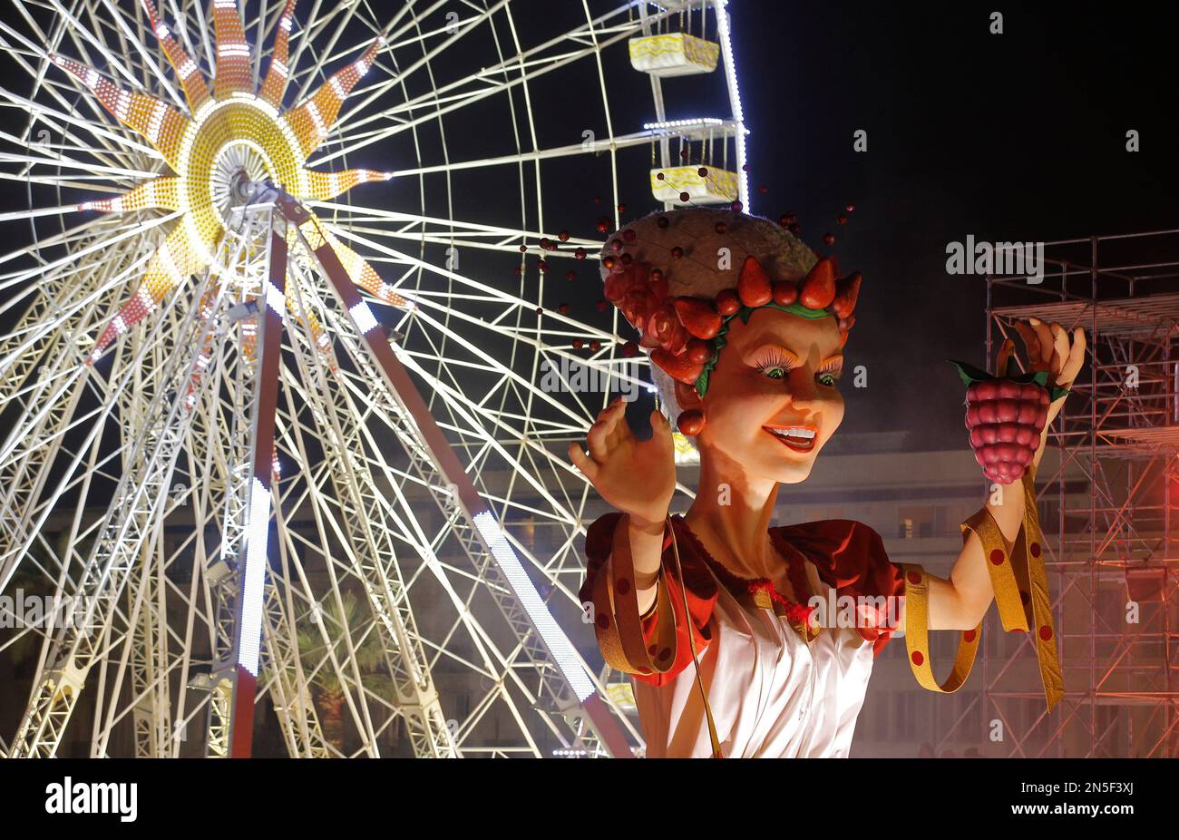 The Queen of the Nice Carnival 2014's float parades during the 130th ...