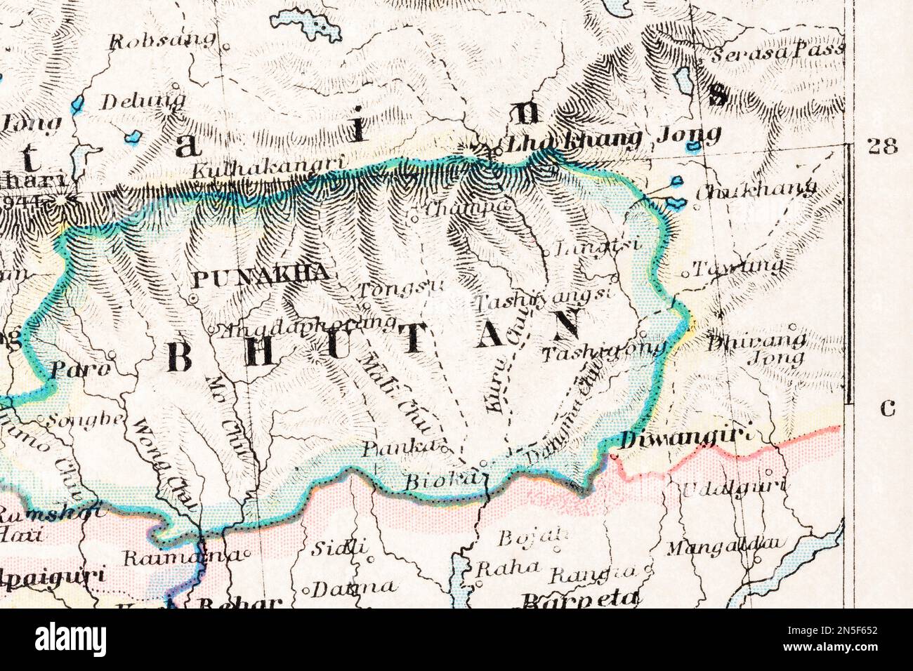 Map of tawang hi-res stock photography and images - Alamy