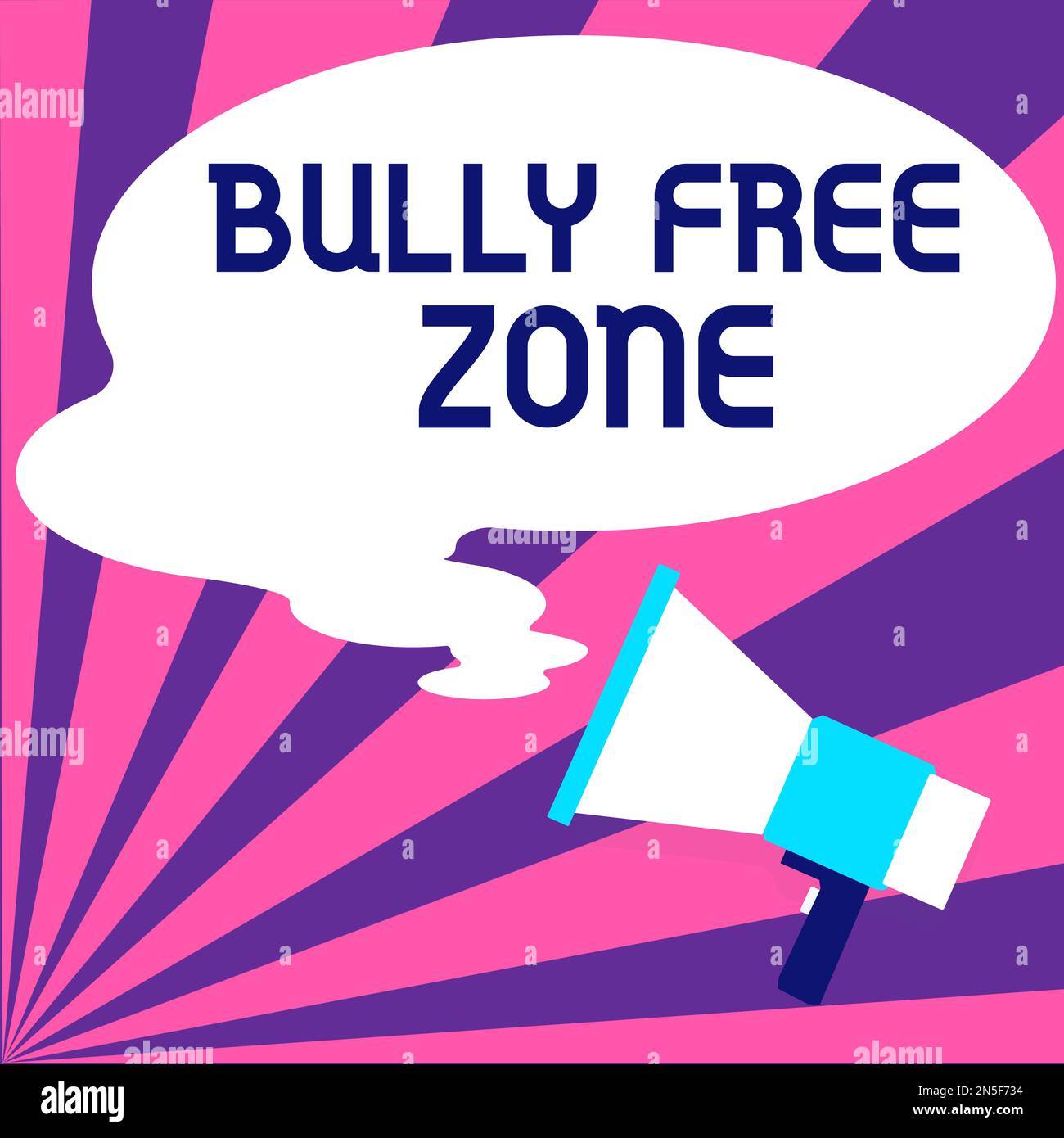 Text showing inspiration Bully Free Zone. Business overview Be ...