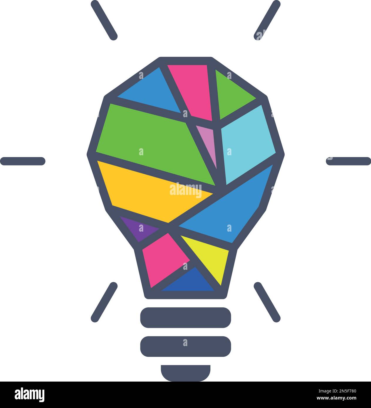 Lightbulb puzzle symbol Stock Vector Images - Alamy
