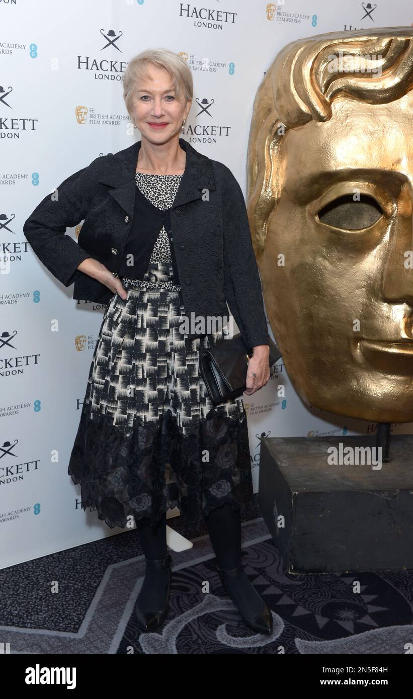 Dame Helen Mirren arrives for the BAFTA Fellow Lunch Sponsored by ...