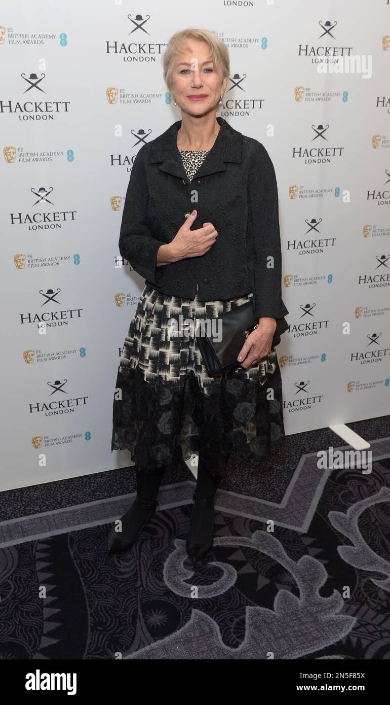 Dame Helen Mirren arrives for the BAFTA Fellow Lunch Sponsored by ...