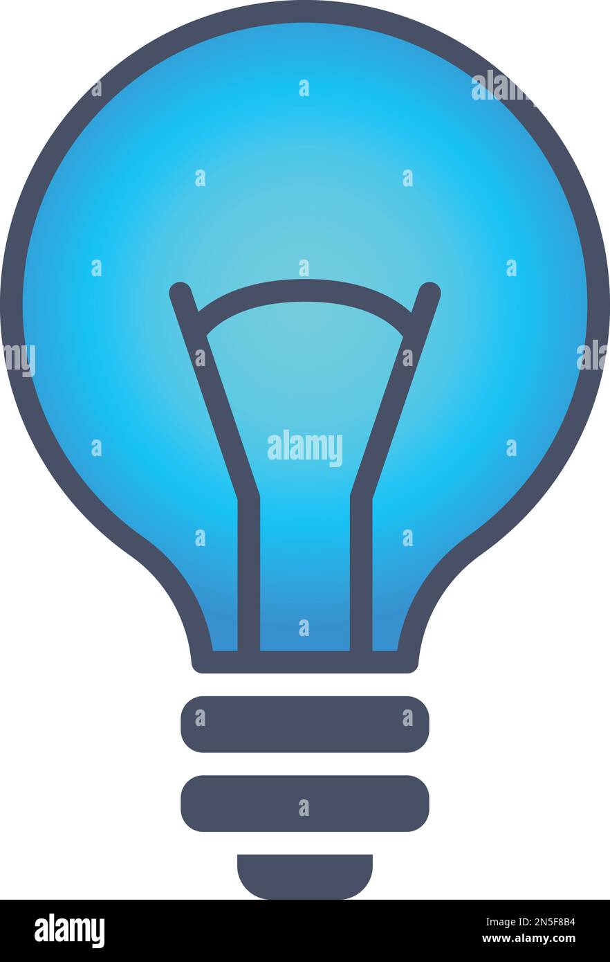 Blue light bulb icon. Electric lamp logo Stock Vector Image & Art - Alamy