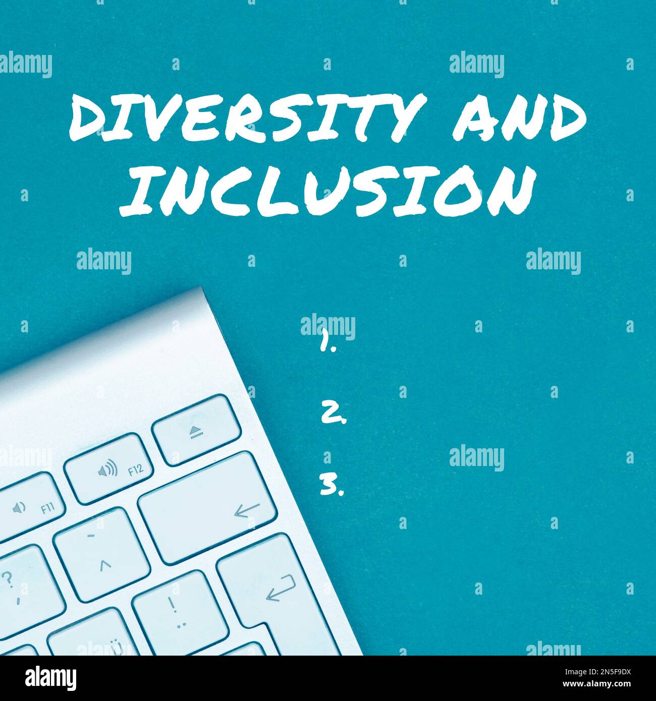 Text caption presenting Diversity And Inclusion. Concept meaning range ...