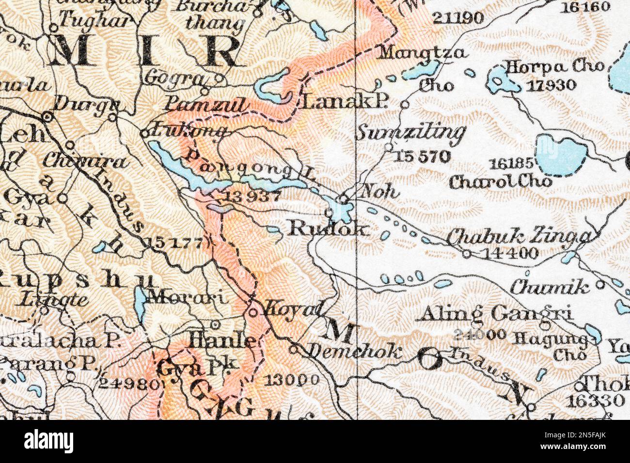 India china map of border dispute hi-res stock photography and images ...