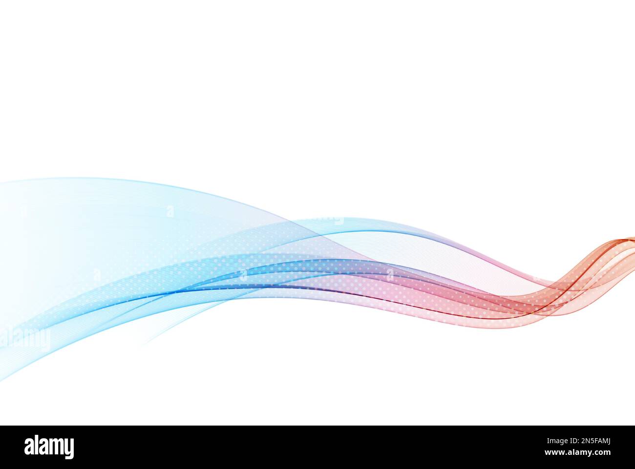 Abstract motion of smooth color wave. Curved lines of the rainbow Stock ...