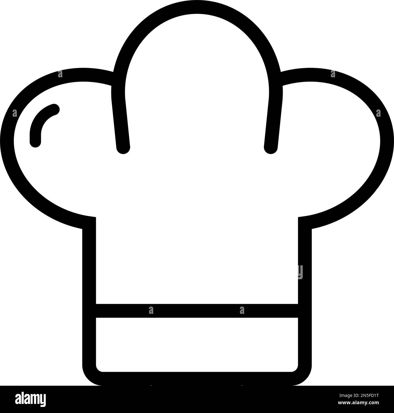 Restaurant chef hat icon. Chef hat. Editable vector Stock Vector Image ...