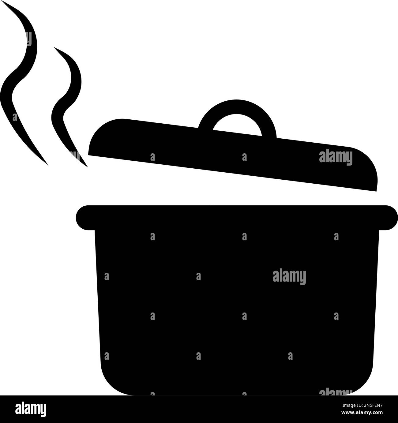 Pot cooking silhouette Stock Vector Images - Alamy