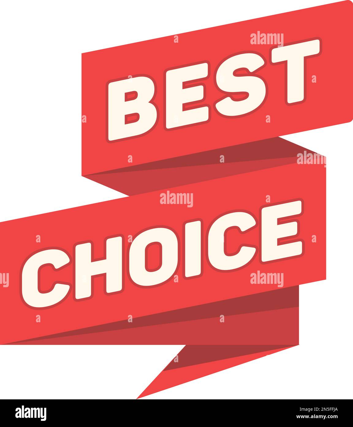 Best choice promo label. Origami retail tag Stock Vector Image & Art ...