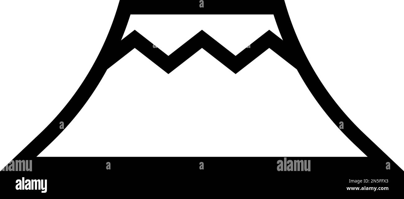 Simple mountain icon. Nature. Editable vector Stock Vector Image & Art ...