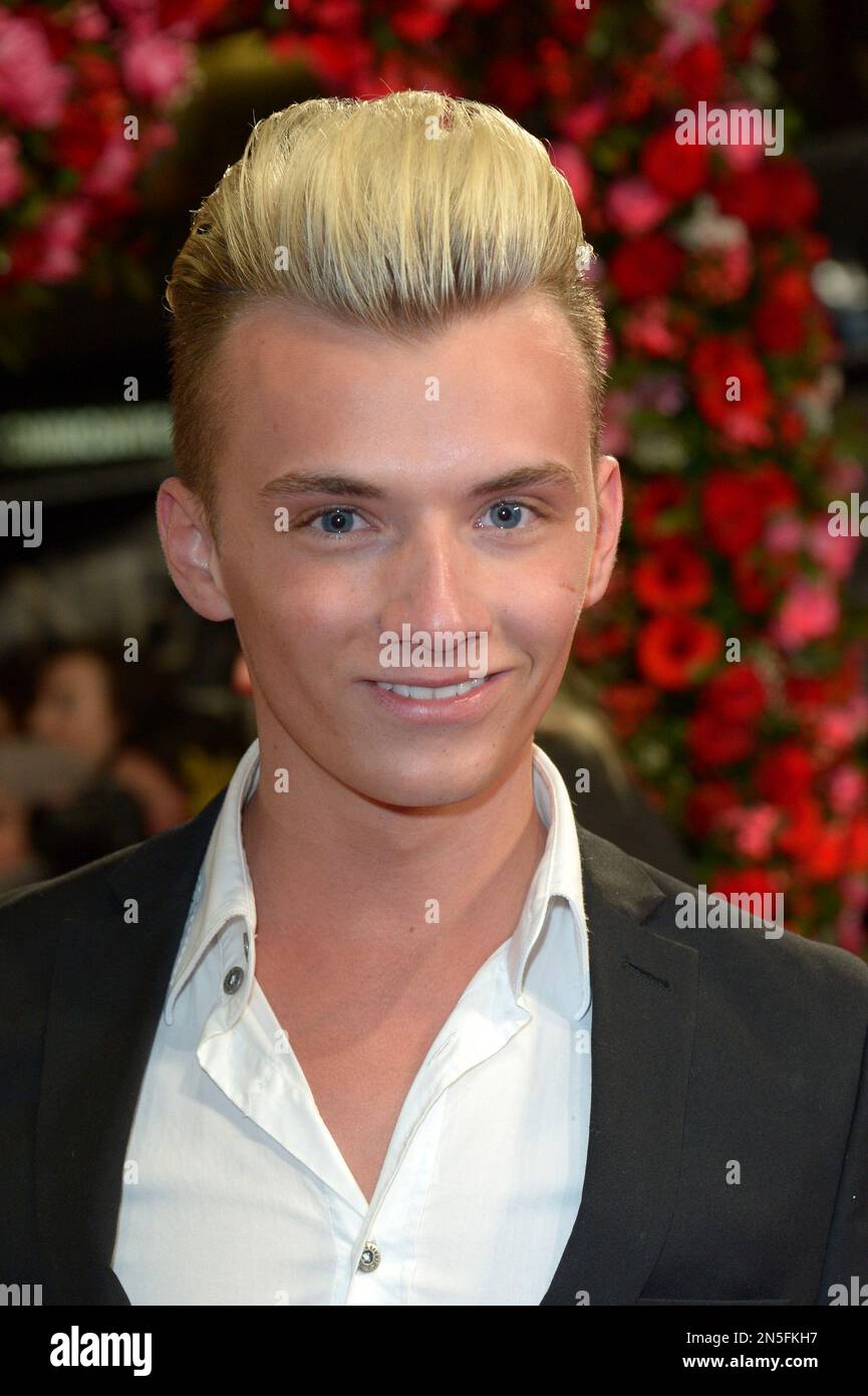 Harry Derbidge poses for photographers on the red carpet for A New York ...