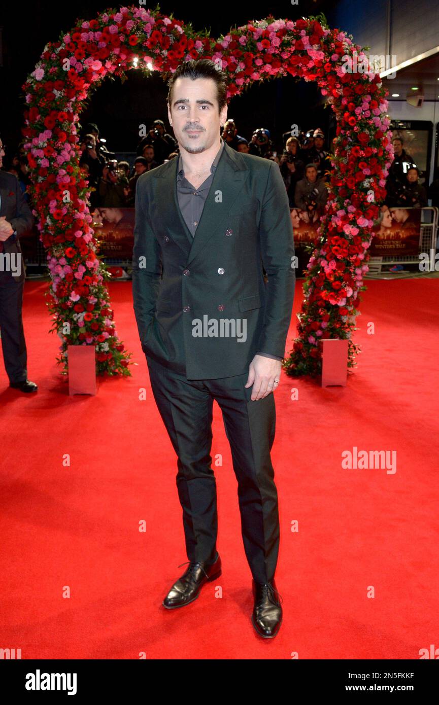 Actor Colin Farrell poses for photographers on the red carpet for A New ...
