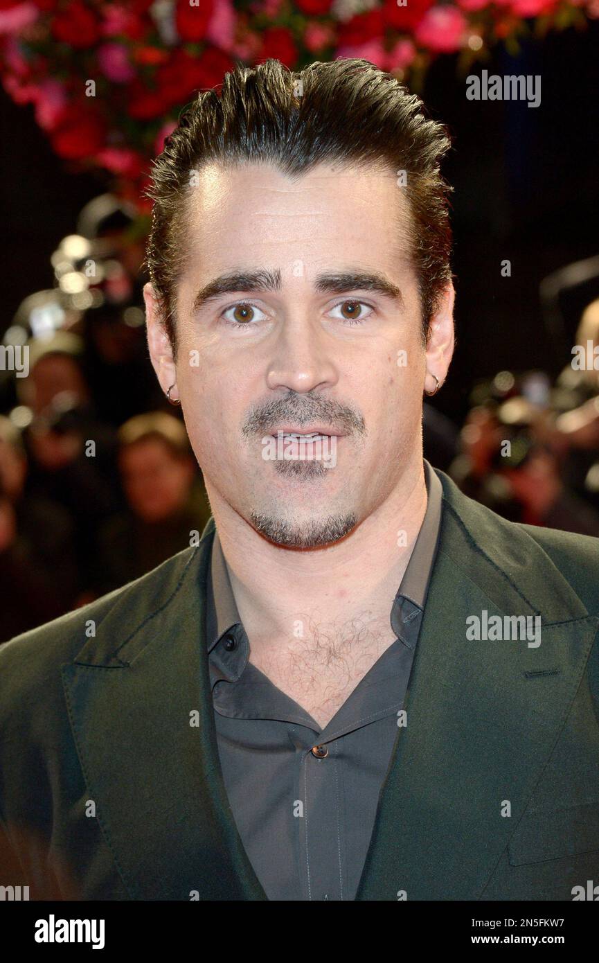 Actor Colin Farrell poses for photographers on the red carpet for A New ...