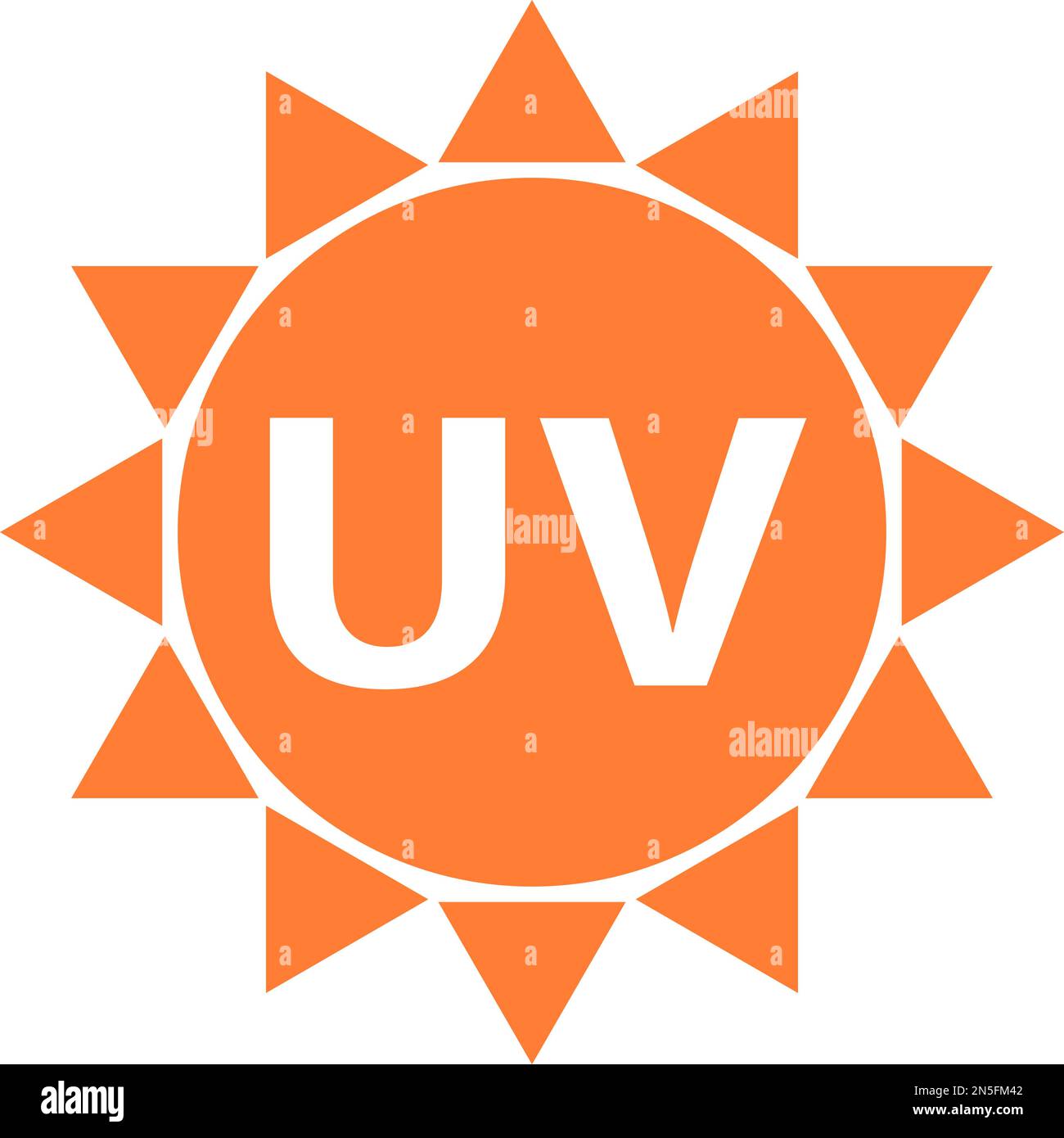 UV icon. UV radiation. Editable vector Stock Vector Image & Art - Alamy