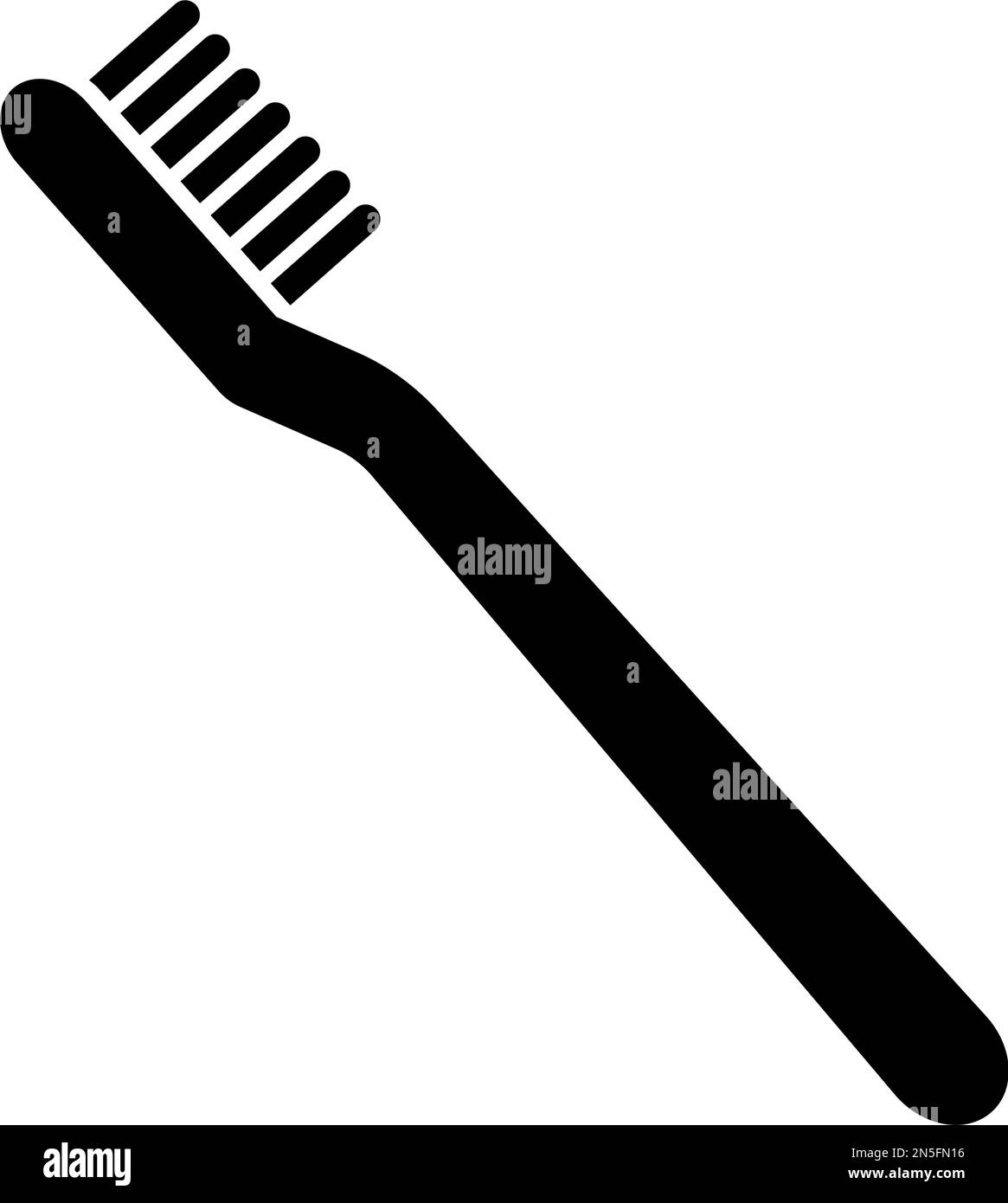 Oral hygiene concept toothbrush Black and White Stock Photos & Images ...