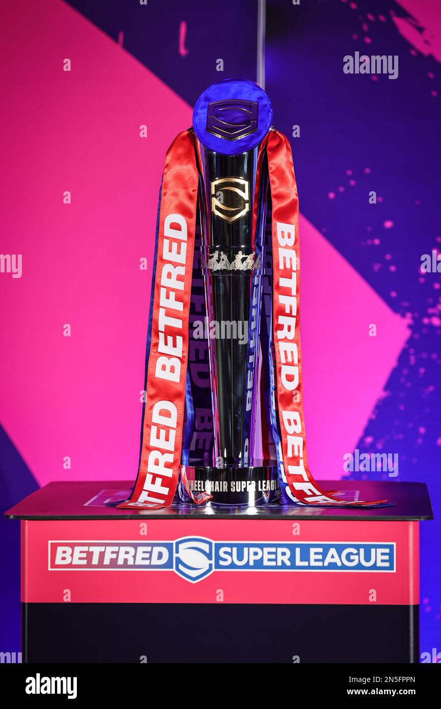 The all new Wheelchair Super League trophy during the Super League ...