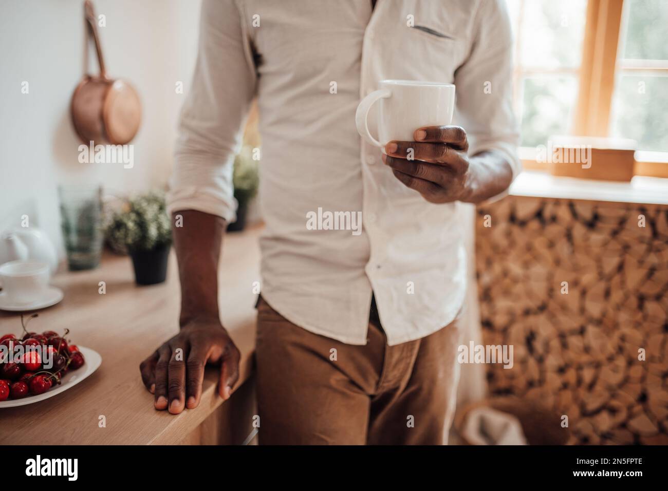 Candid millennial authentic diverse portrait of african american man ...
