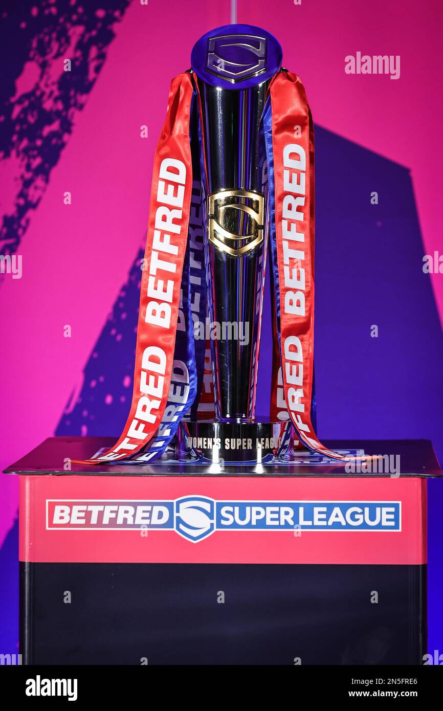 Women’s Super League Trophy Super during the Super League media launch ...