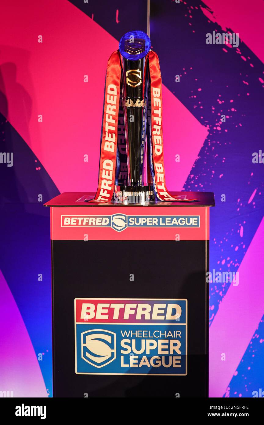 The all new Wheelchair Super League trophy during the Super League ...