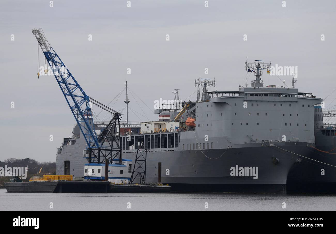 FILE - This Thursday, Jan. 2, 2014, file photo, shows a barge anchored ...