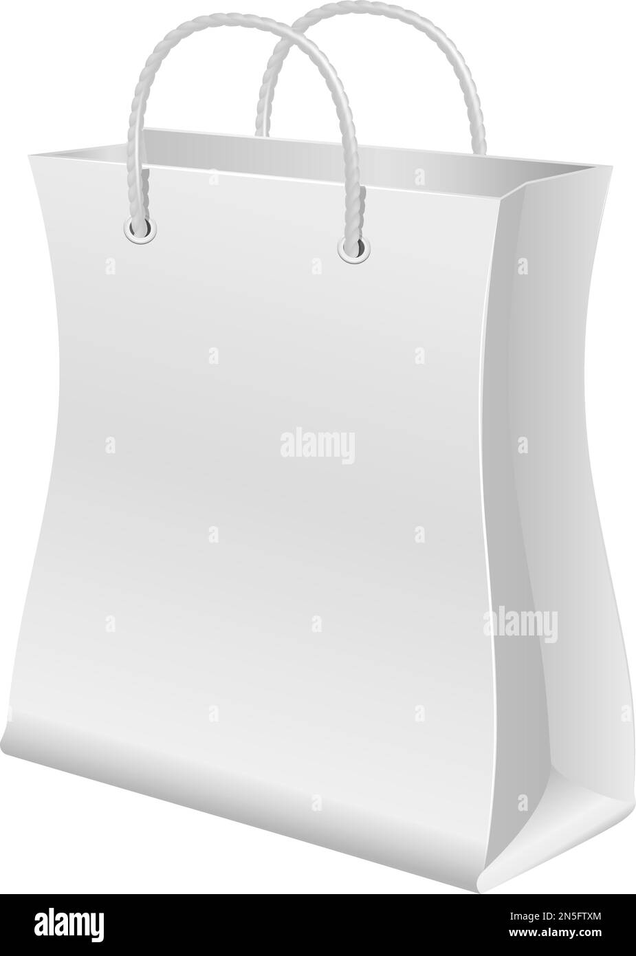 Realistic shopping craft paper Stock Vector Images - Alamy