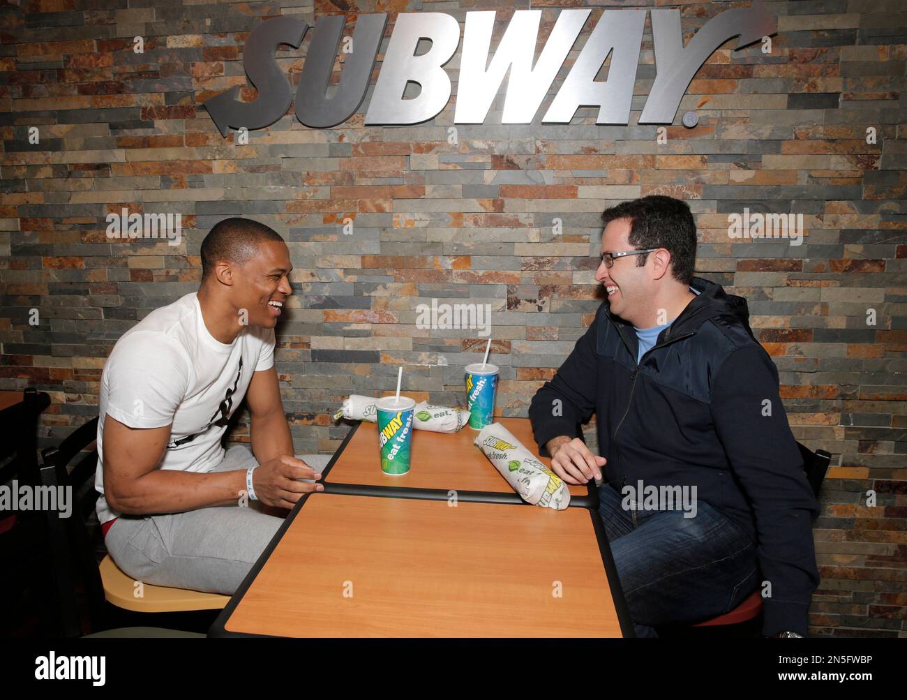 IMAGE DISTRIBUTED FOR SUBWAY RESTAURANTS - Basketball star Russell ...