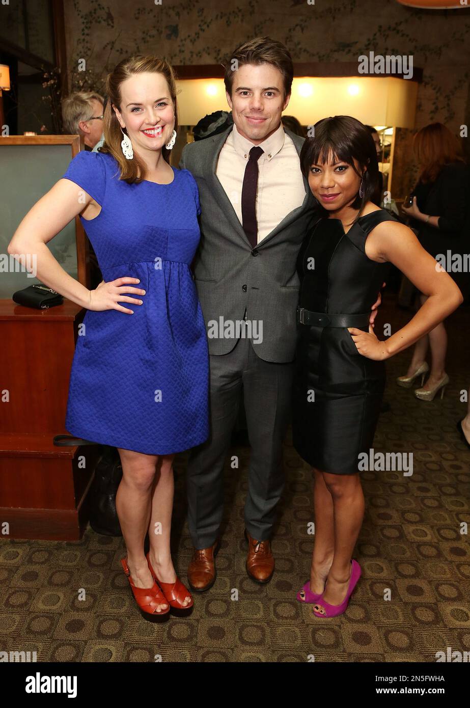 From left, cast members Liesel Allen Yeager, David Hull and Shalita ...