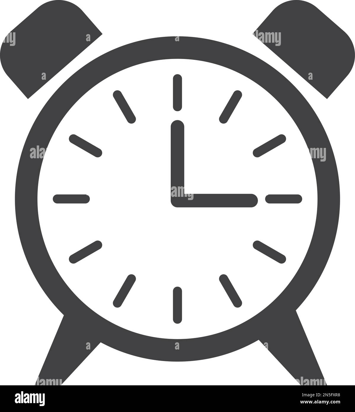 Clock symbol for time Black and White Stock Photos & Images - Alamy