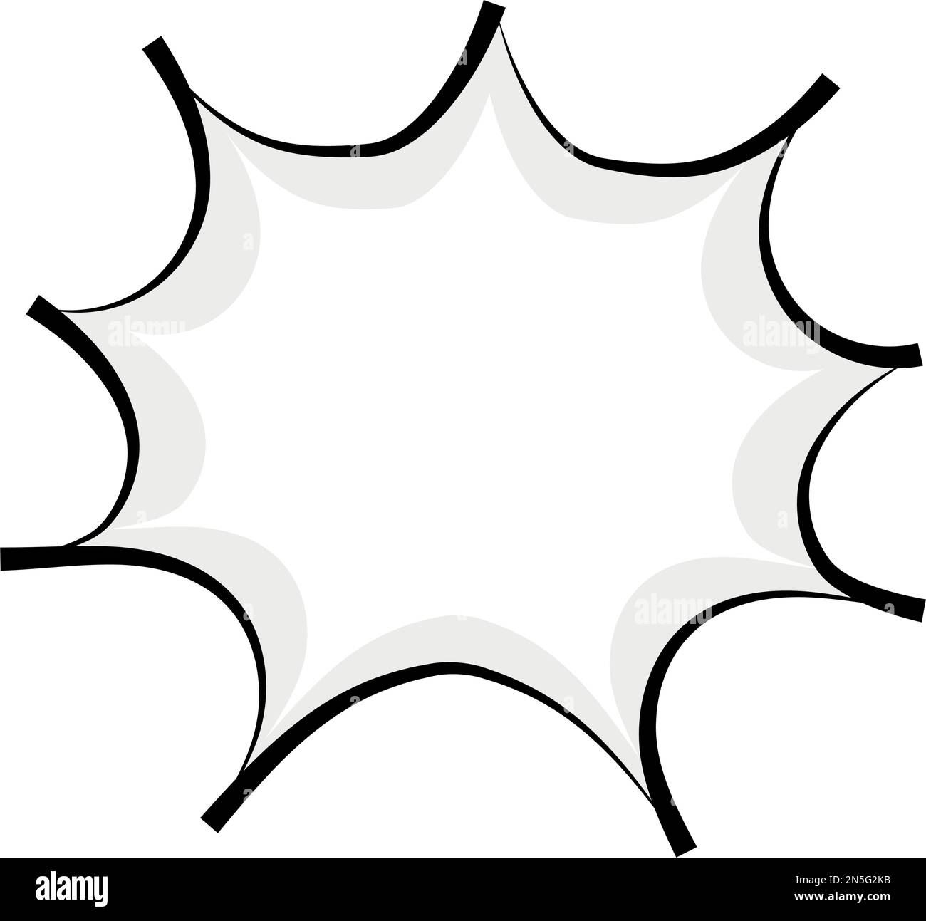 Isolated empty comic speech bubble Vector Stock Vector Image & Art - Alamy