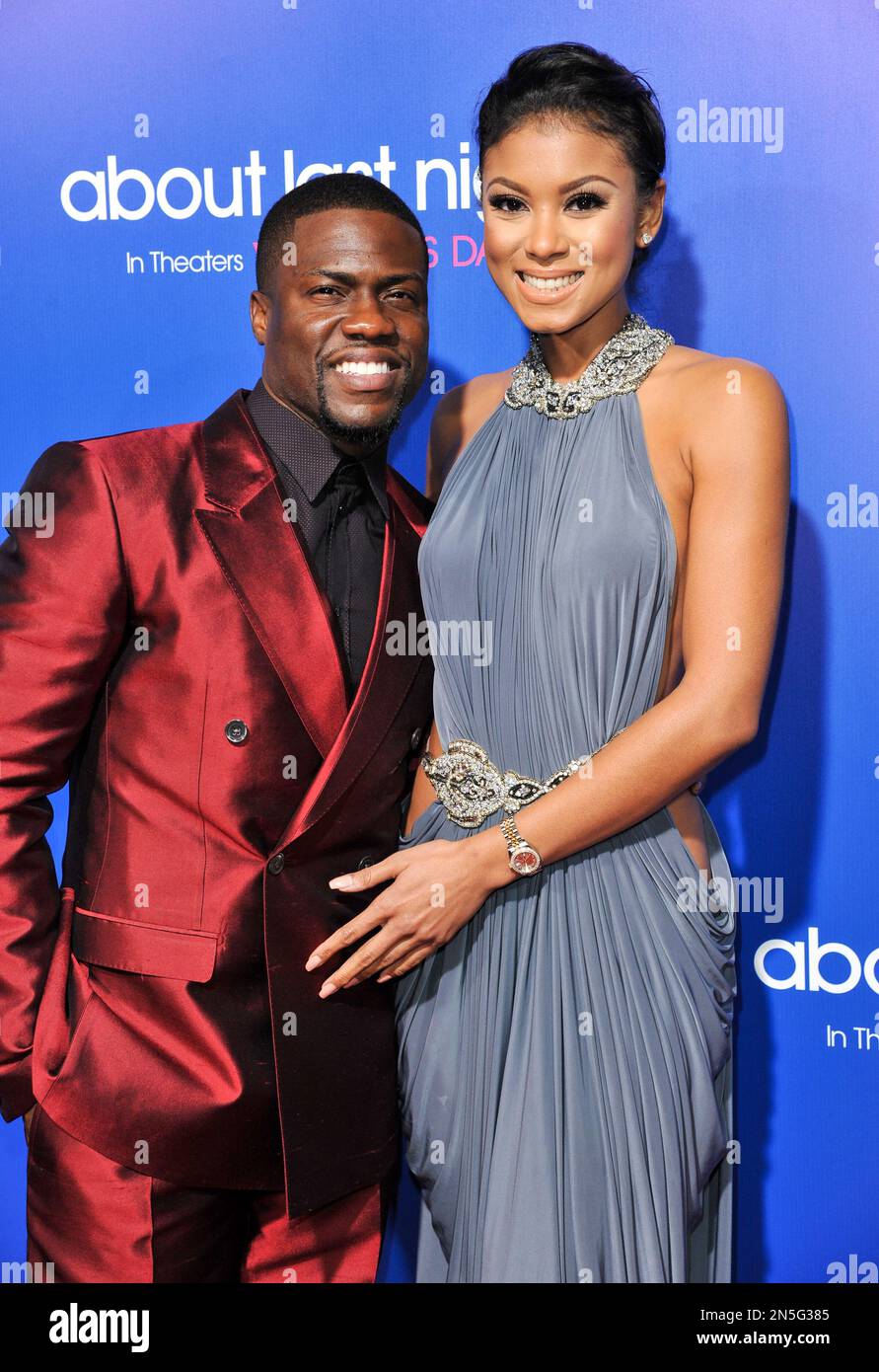 Kevin Hart, left, and Eniko Parrish arrive at the Pan African Film and ...