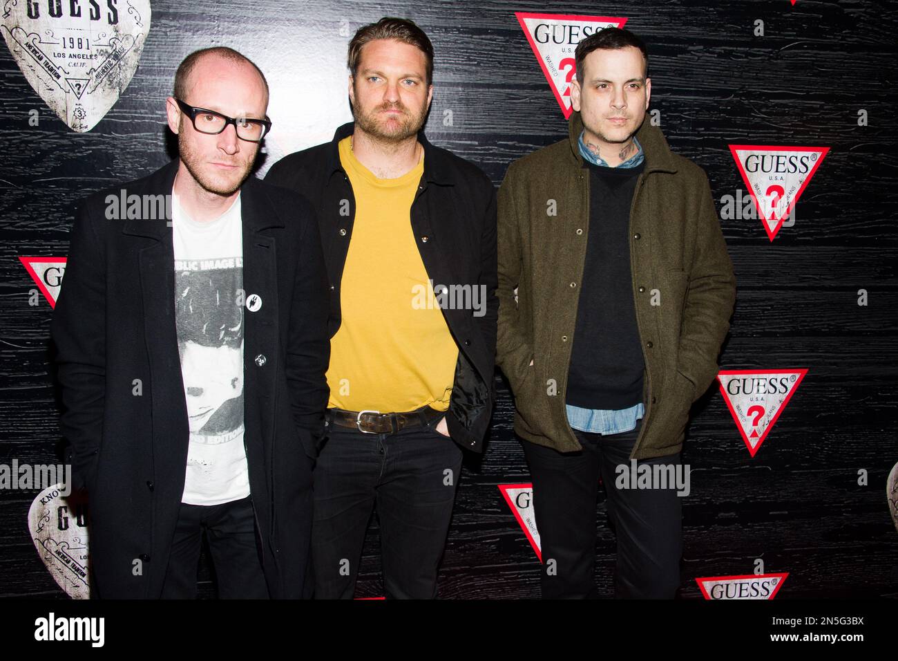 Matt Maust, left, Nathan Willett and Dann Gallucci of Cold War Kids ...