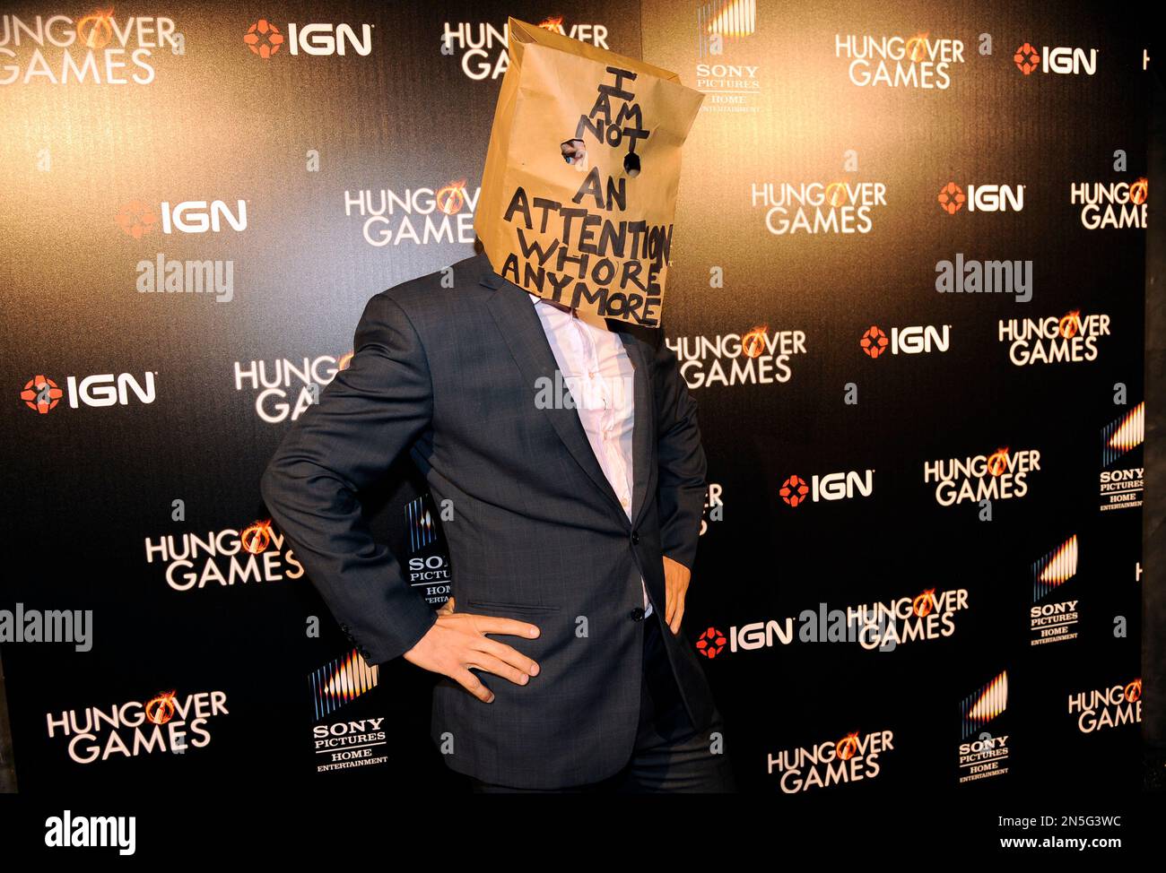 Mark Harley, a cast member in the spoof film "The Hungover Games ...