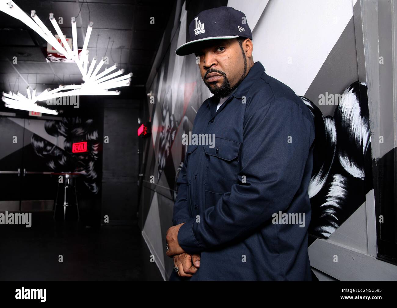 Ice Cube poses for a portrait on Tuesday, Feb. 11, 2014 in Los Angeles ...