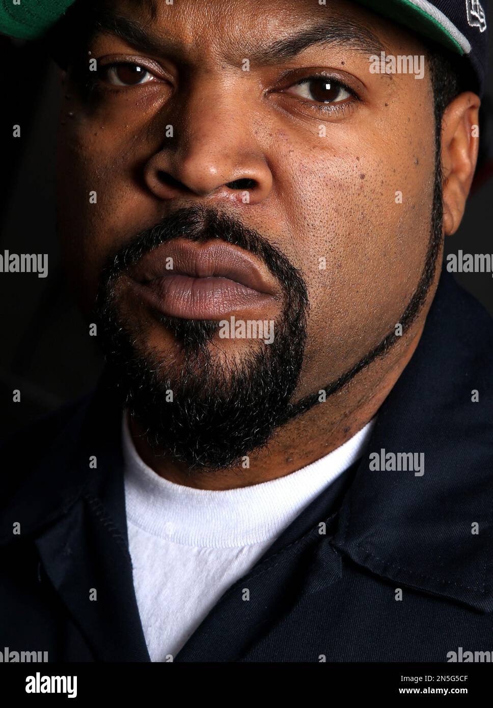 Ice Cube poses for a portrait on Tuesday, Feb. 11, 2014 in Los Angeles ...