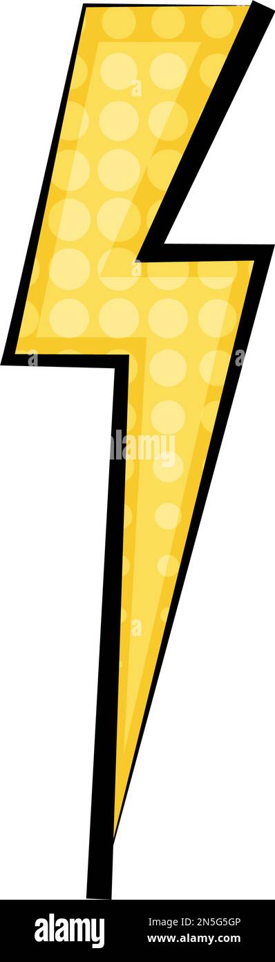 Thunder pop art design Cut Out Stock Images & Pictures - Alamy