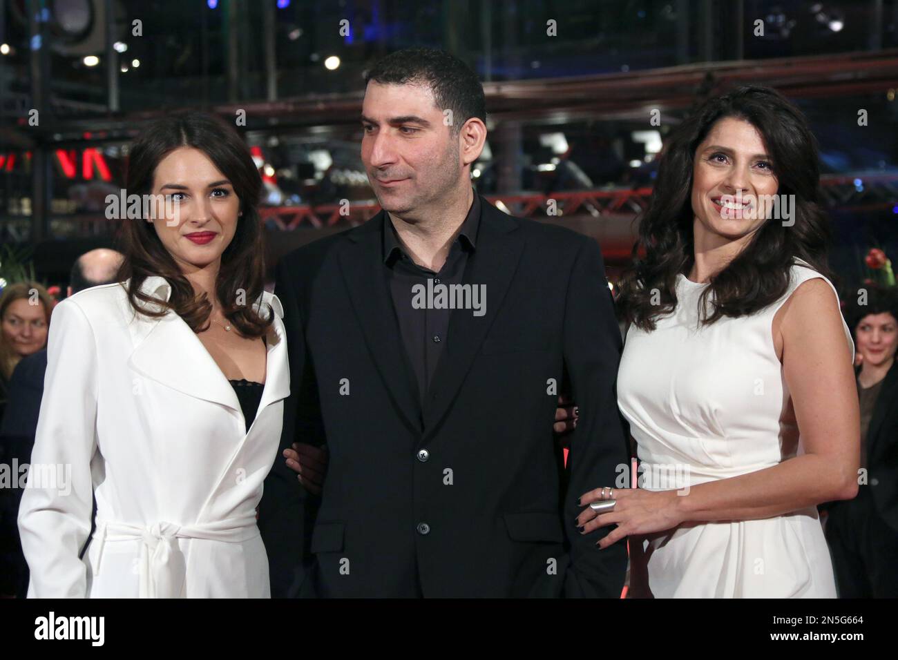 From left, actress Vicky Papadopoulou, Director Yannis Economides, and ...