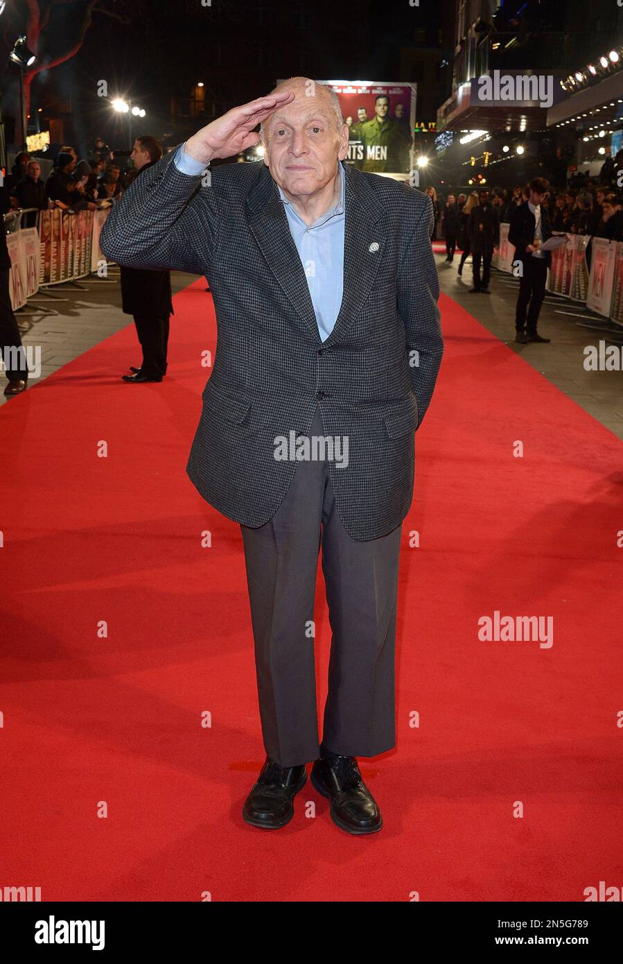 Harry Ettlinger attending the UK Premiere of "The Monuments Men ...