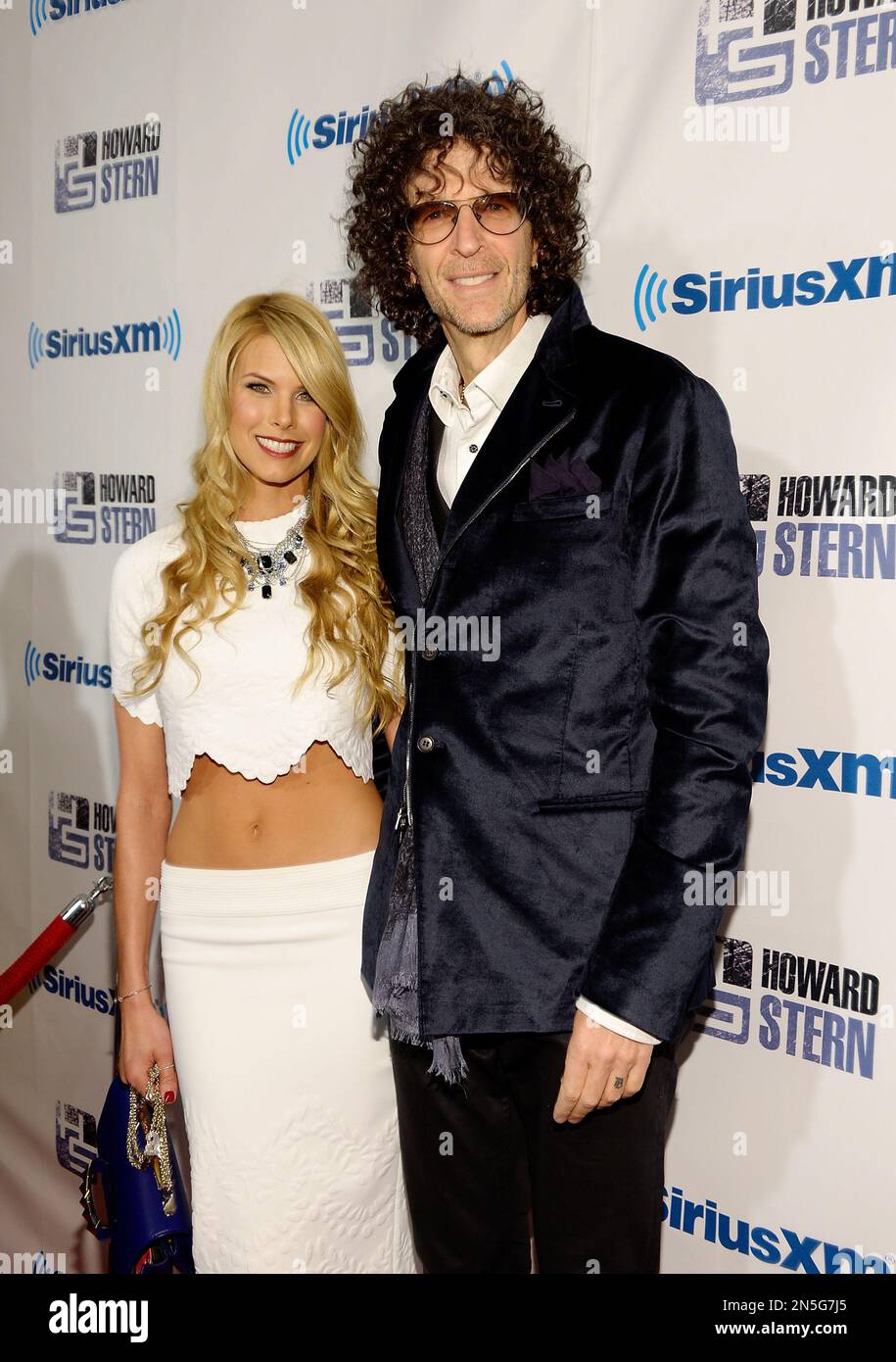 Satellite radio talk show host Howard Stern and wife Beth Stern arrive ...