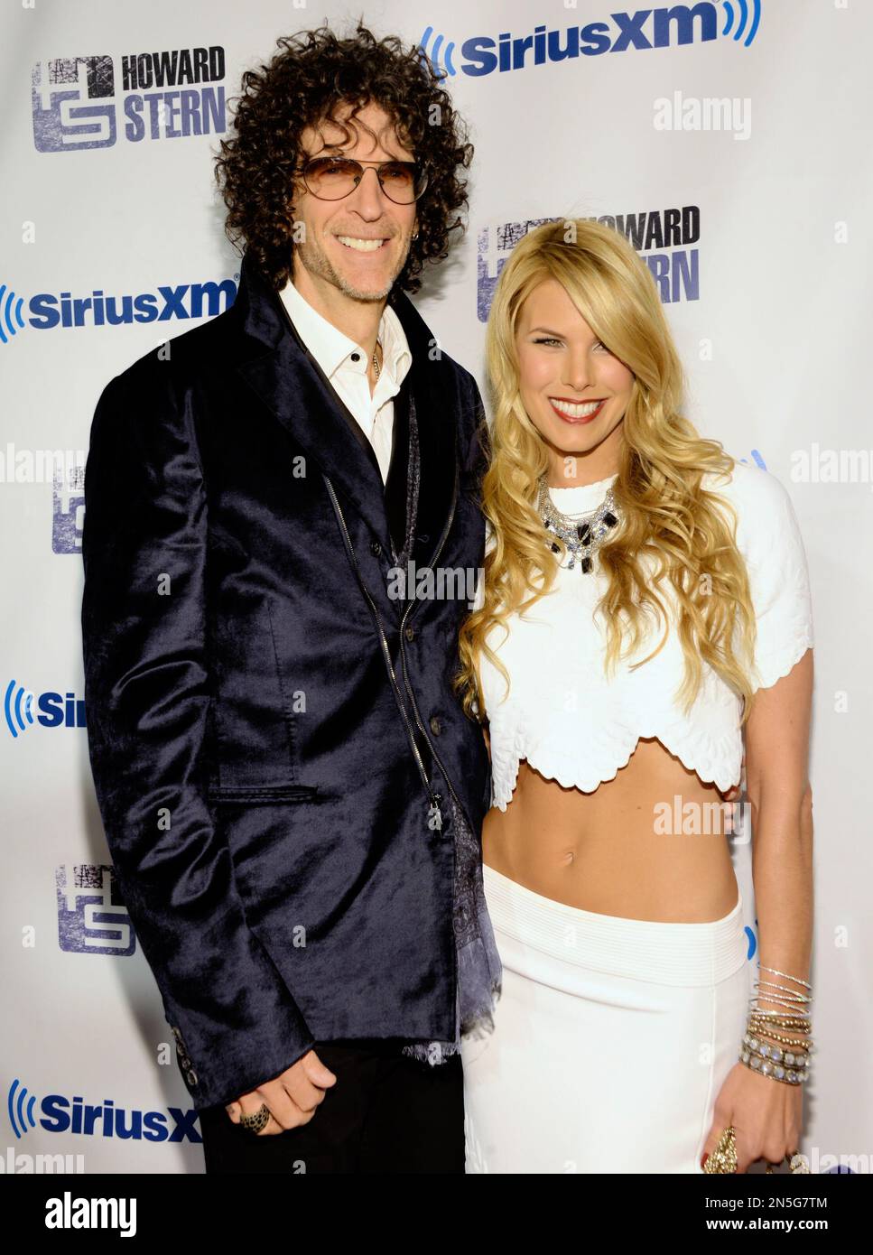Satellite radio talk show host Howard Stern and wife Beth Stern arrive ...