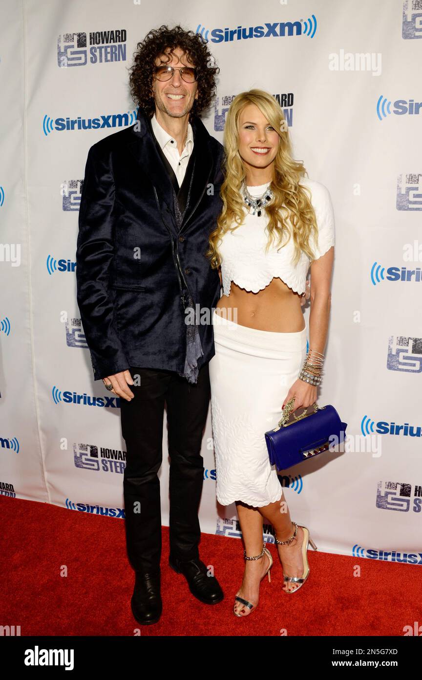 Satellite radio talk show host Howard Stern and wife Beth Stern arrive ...