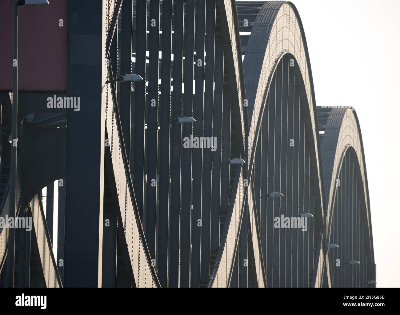 Hamburg, Germany. 06th Feb, 2023. The steel structure of the New Elbe ...
