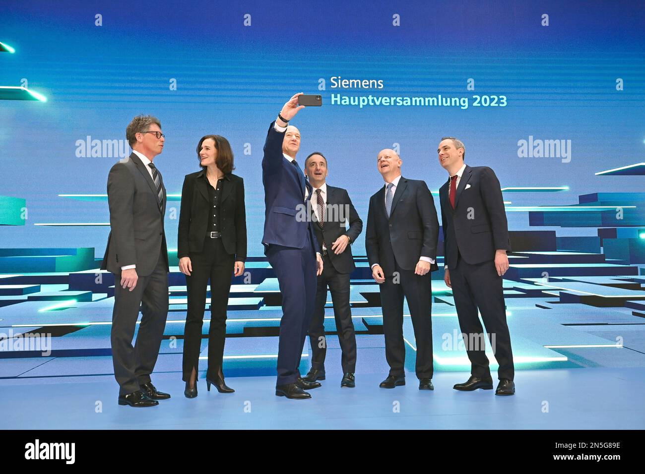 Munich. 9th Feb, 2023. Mnagement Board: from left: Matthias REBELLIUS ...