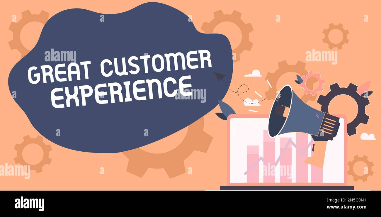 Writing displaying text Great Customer Experience. Conceptual photo ...