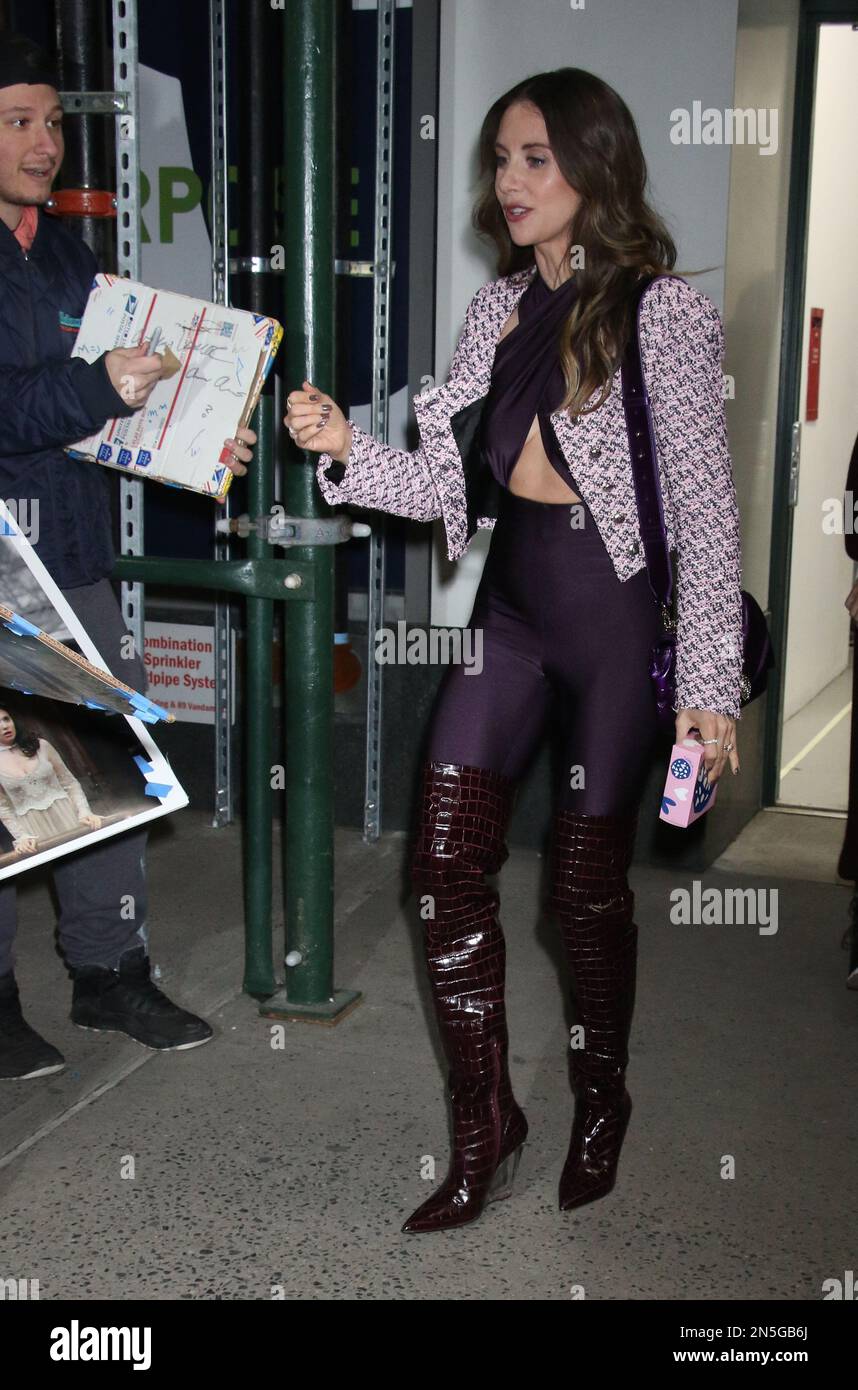 Alison Brie at Watch What Happens Live to talk about new movie Somebody I Used to Know ...